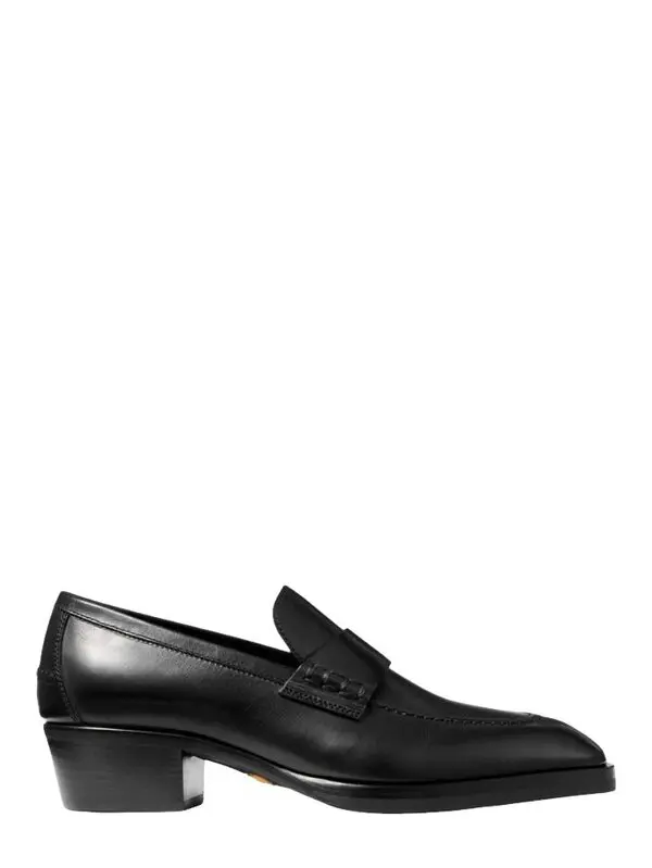 JIMMY CHOO Wilder Loafers In Buffalo Leather - Black