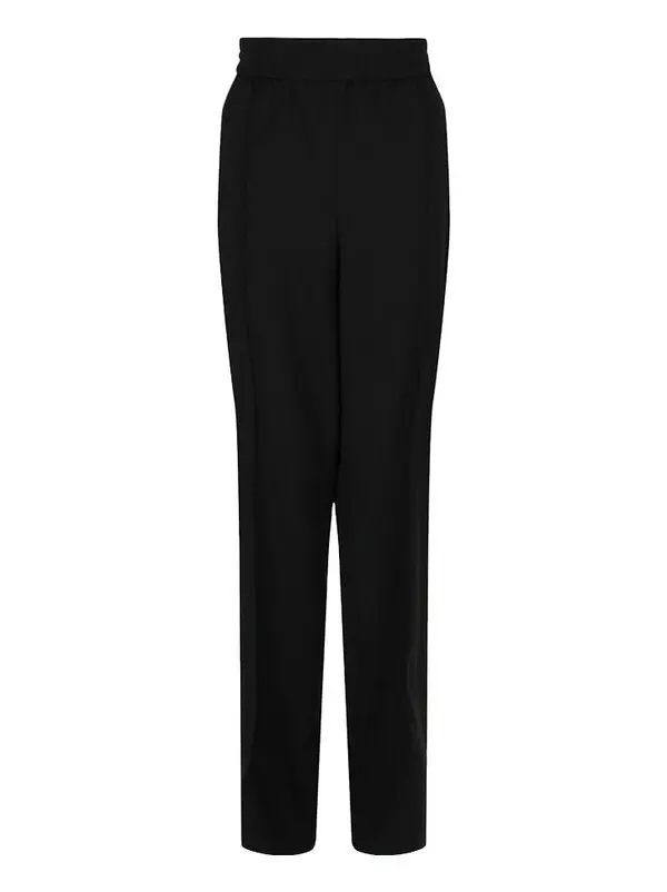 FERRAGAMO Creased Straight-leg Trousers - Black