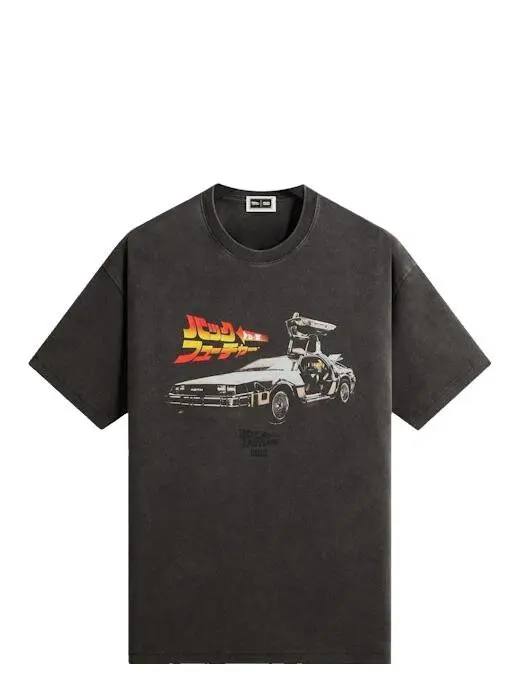 Kith X Back To The Future Delorean Vintage Tee Shirt - Black