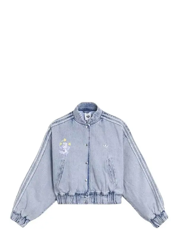 Adidas X Care Bears Embroidered Bomber Jacket - Blue