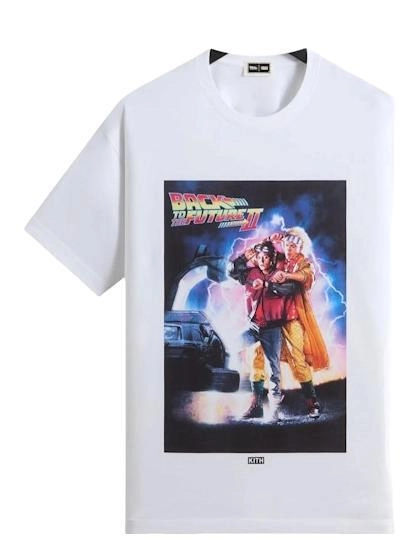 Kith X Back To The Future Ii Movie Poster Vintage Tee Shirt - White