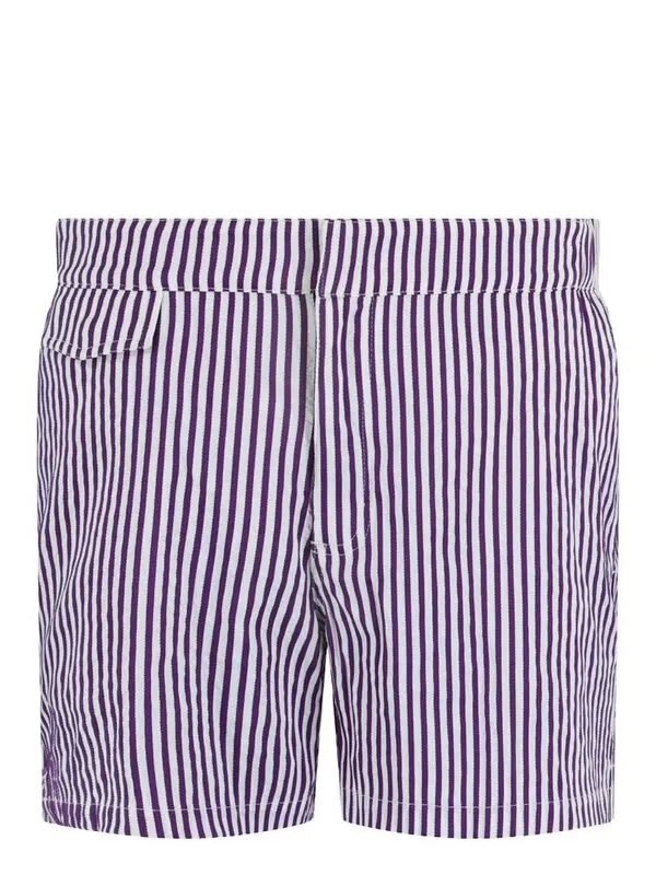 SLOWEAR Incotex Mare Striped Swim Trunks - Violet