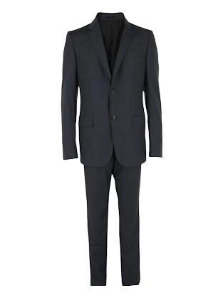 Gucci Wool Pin Dot Suit - Grey
