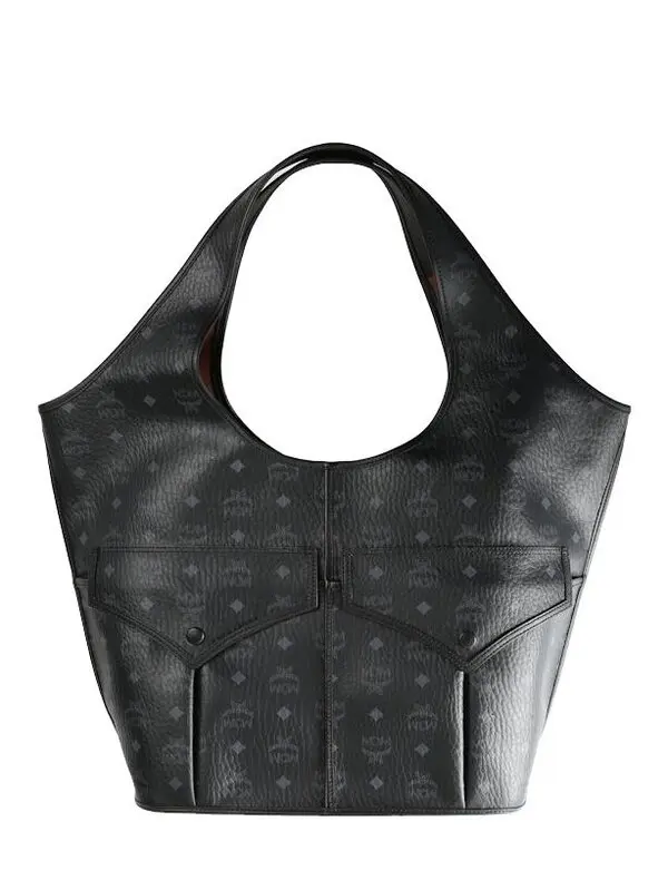 Mcm Aren Vi Xlarge Shopper Bag - Black