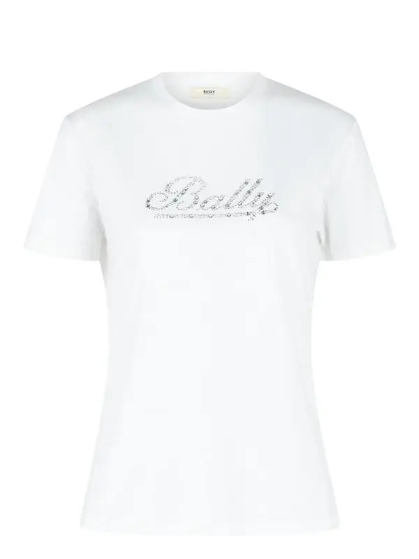 Bally Crystal Logo T-shirt - Bianco