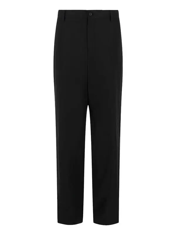 FERRAGAMO Contrast Trim Pants - Black