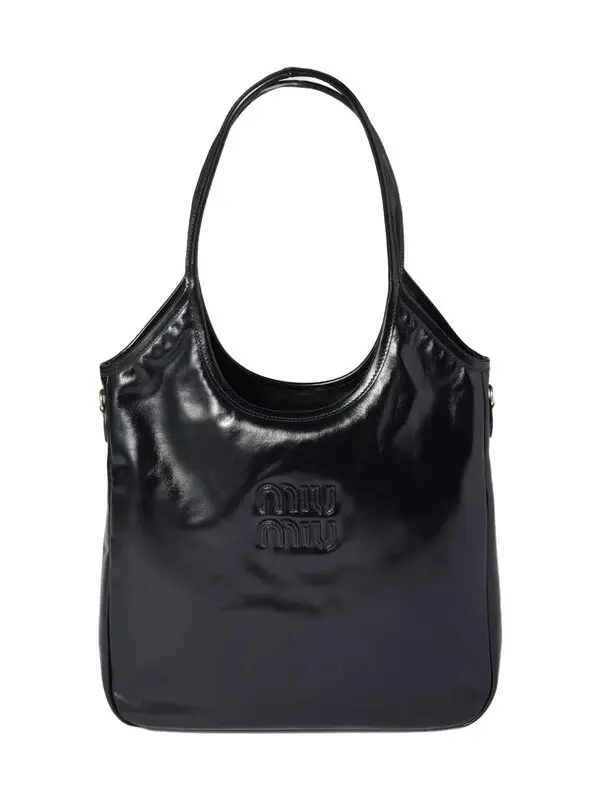 Miu Miu Softy Shine Shopping Handbag - Nero