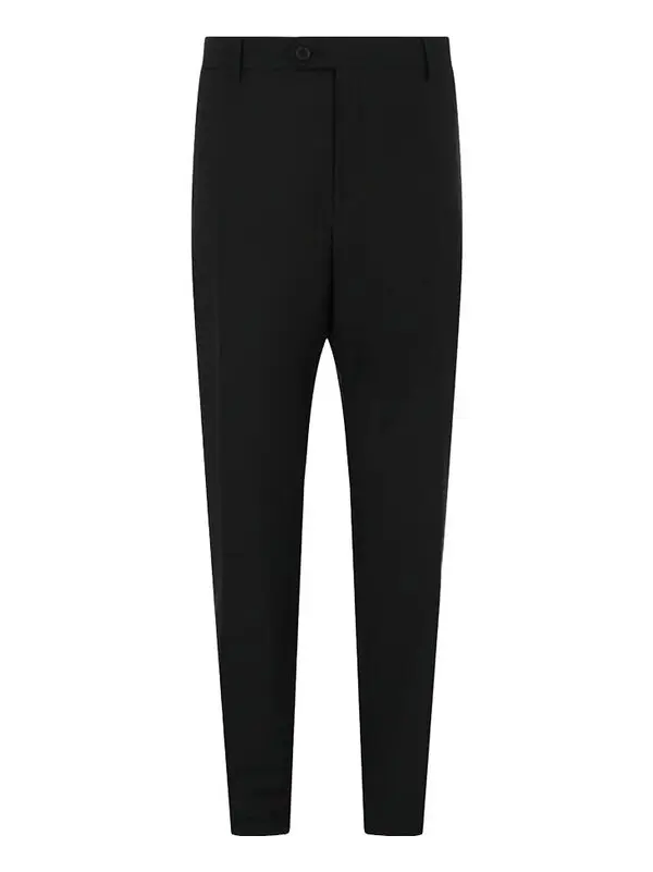 FERRAGAMO Straight Leg Trousers - Black