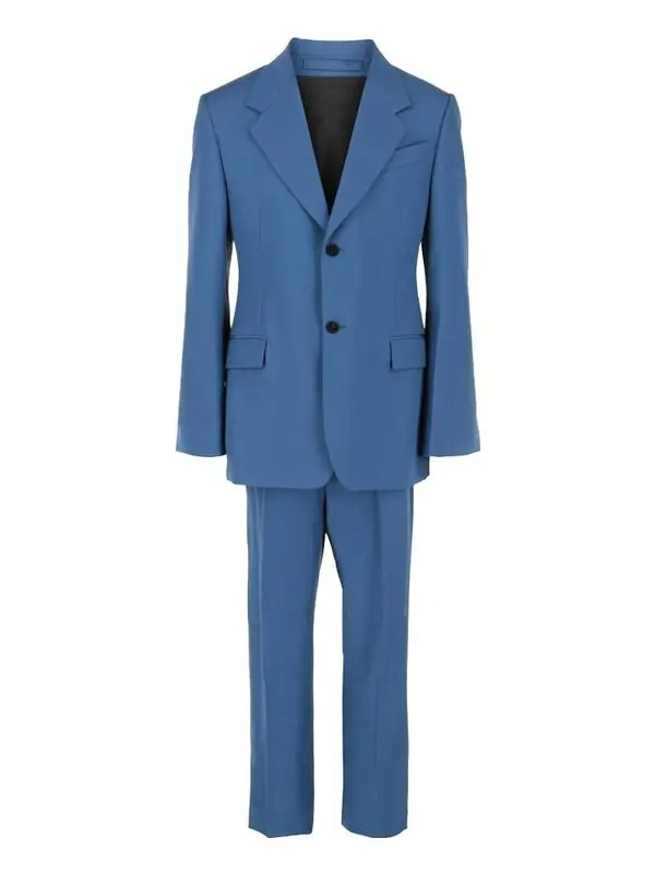 FERRAGAMO Wool Twopiece Suit - Blue