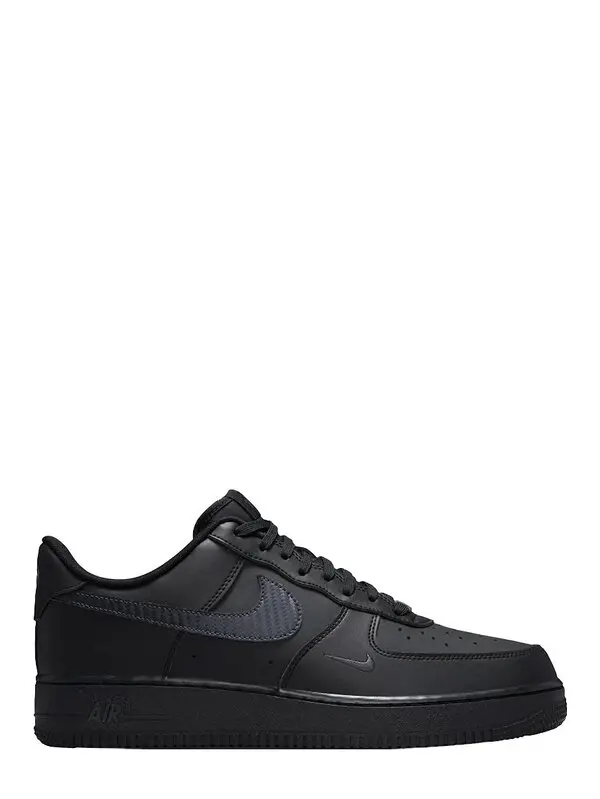 Nike Force 1 Low '07 Carbon Fiber Swoosh Sneakers - Black/anthracite