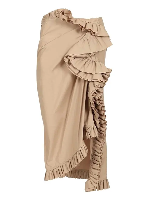 Dries Van Noten Sina Midi Skirt - Cream