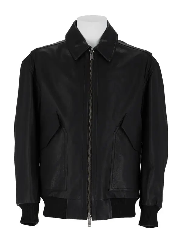 BOSS Giacca Josual Leather Jacket - Black