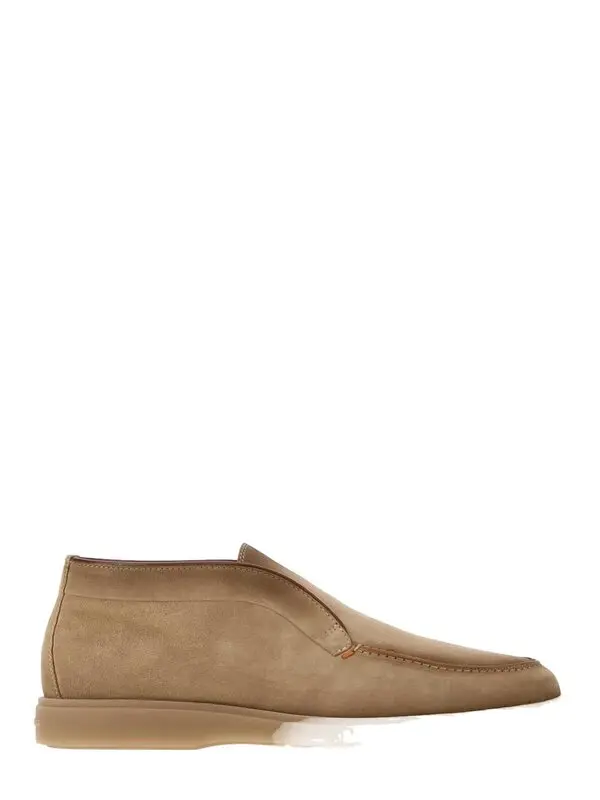 Santoni Suede Loafers - Brown