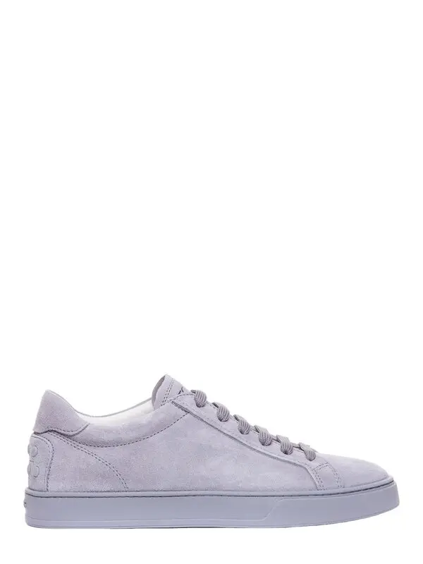 TOD'S Suede Lace-up Sneakers - Gray