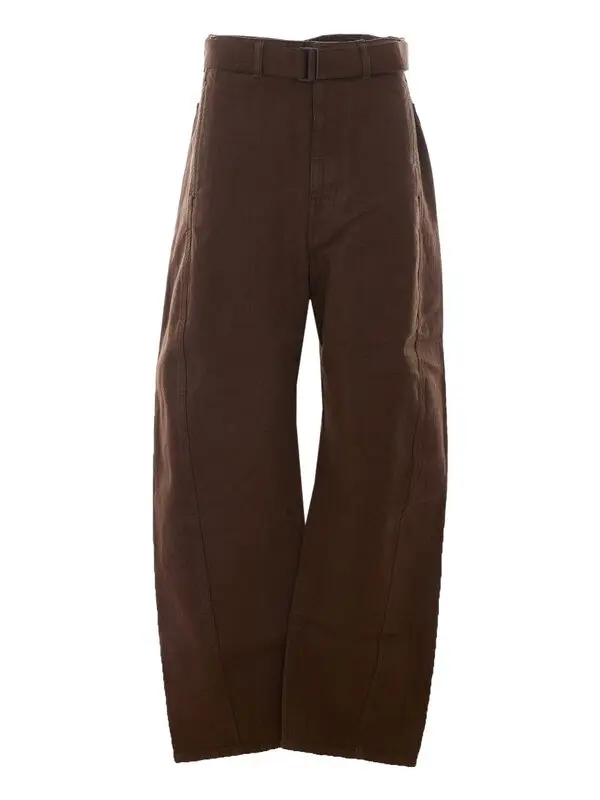 LEMAIRE Lemiare Twisted Belted Pants - Brown