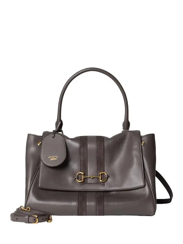 Gucci Paparazzo Medium Top Handle Bag - Grey