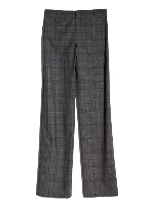 Gucci Checked Fine Wool Pants - Black