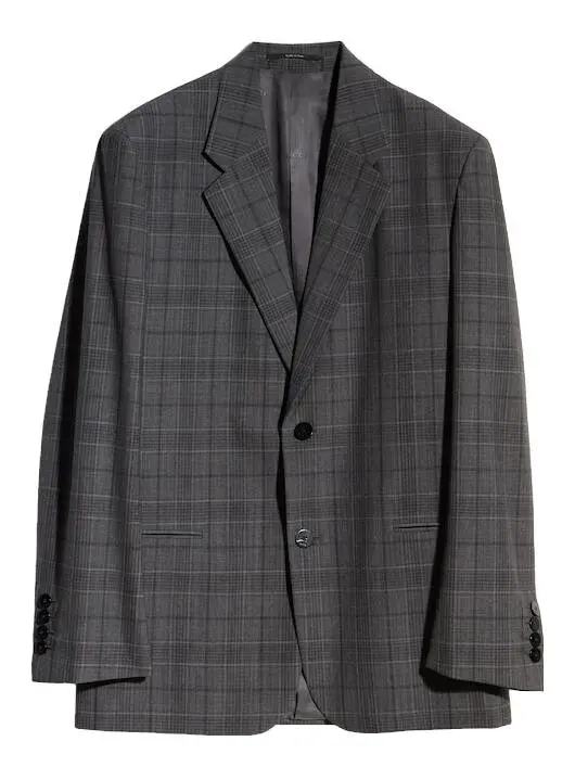 Gucci Checked Fine Wool Jacket - Black
