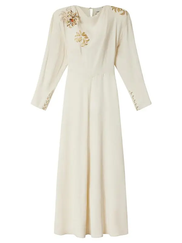 Isabel Marant Étoile Samsha Embellished Maxi Dress - Ecru