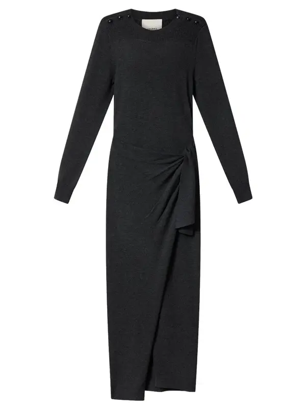 Isabel Marant Étoile Jozira Long Sleeve Sweater Dress - Anthracite