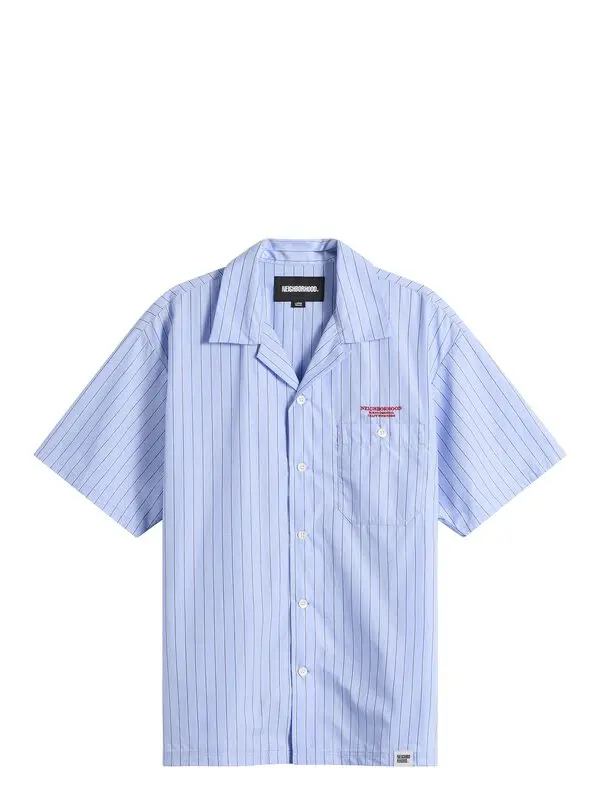 NEIGHBORHOOD Stripe Vacation Work Shirt - Blue