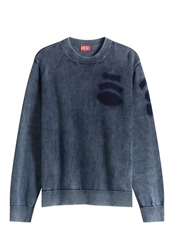 DIESEL® 7g Patches Knit Jumper - Peacoat