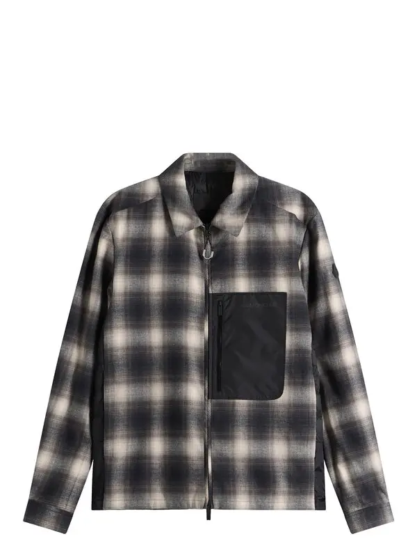 Moncler Cornisello Check Shirt Jacket - Black