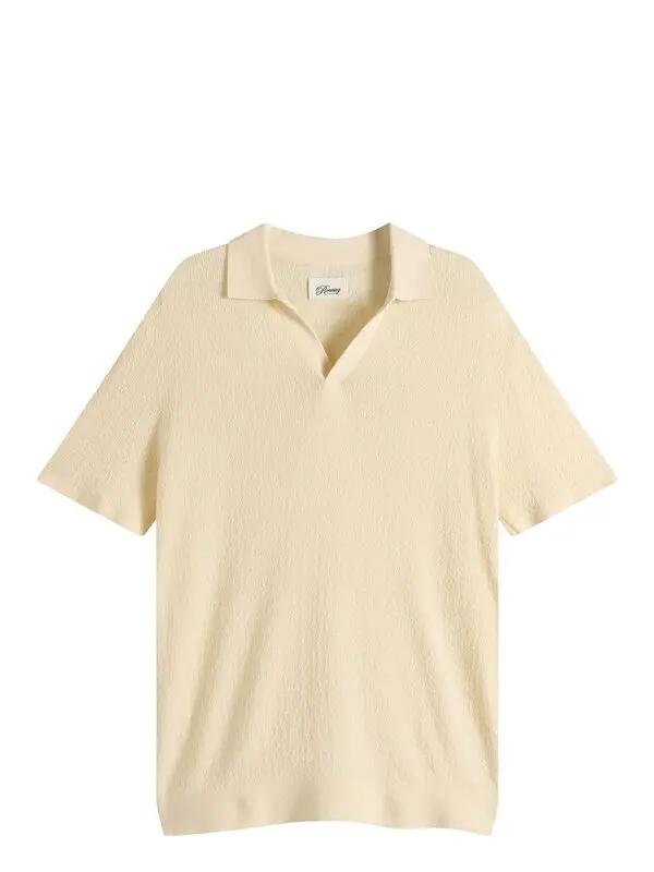 RONNING X Textured Polo Shirt - Stone