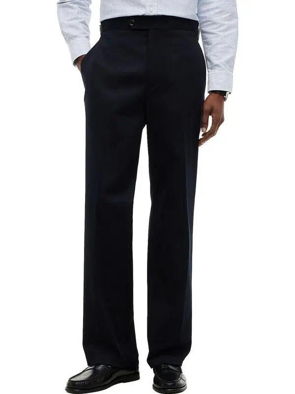 Tommy Hilfiger Relaxed Fit Stretch Cotton Twill Trousers - Navy