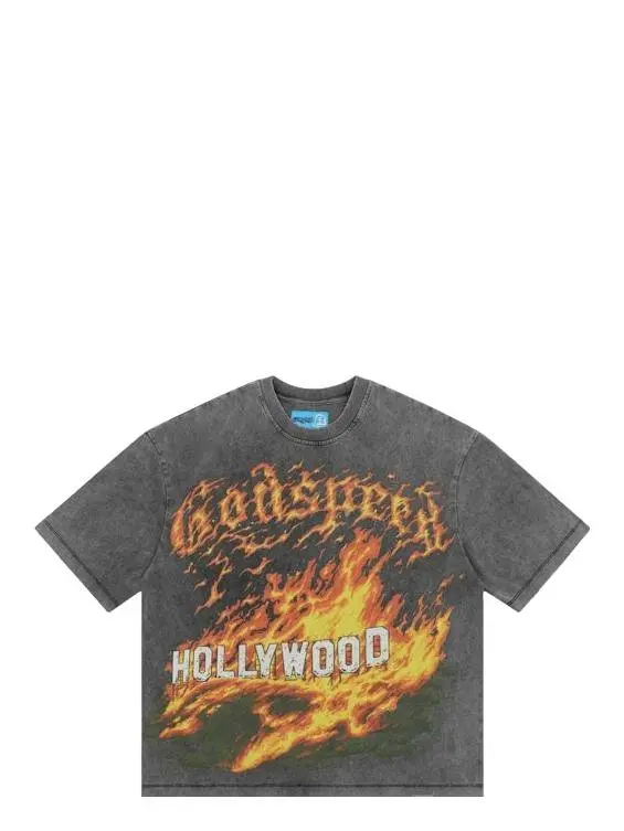 GODSPEED Hollywood Inferno Ii Ng T-shirt - Washed Grey