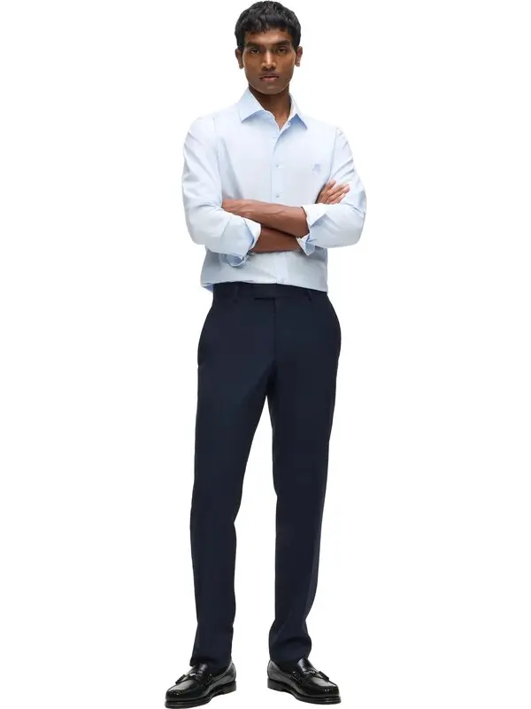 Karl Lagerfeld Modern-fit Tailored Pants - Navy