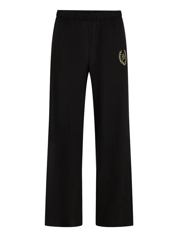 Karl Lagerfeld Crest Logo Beach Pants - Black