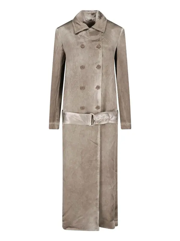 DIESEL® Acetate Satin Trench - Gray