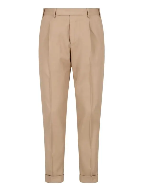 Max Mara Ermanno Scervino Straight Leg Tailored Trousers - Beige