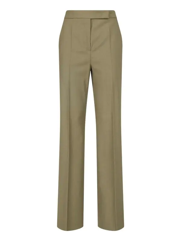Max Mara Calvin Klein Straight Tailored Trousers - Brown
