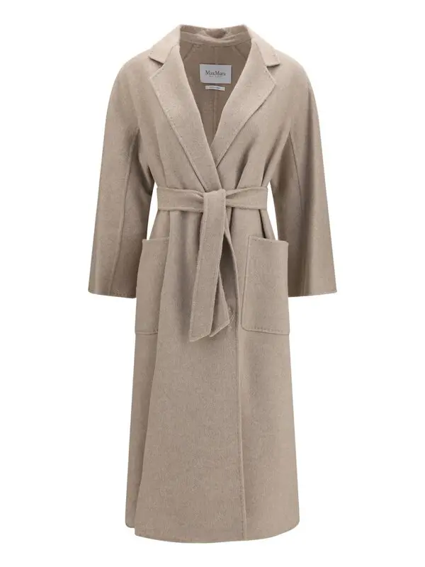 Max Mara Ludmilla Cashmere Wrap Coat - Beige