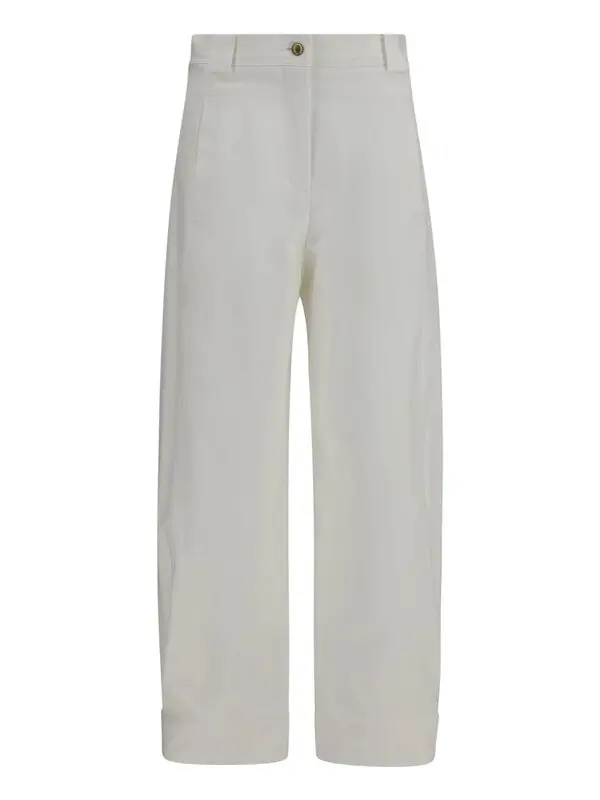 Max Mara Adorni Cropped Pants - White