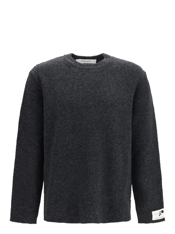 GOLDEN GOOSE Crew Neck Wool Sweater - Grey