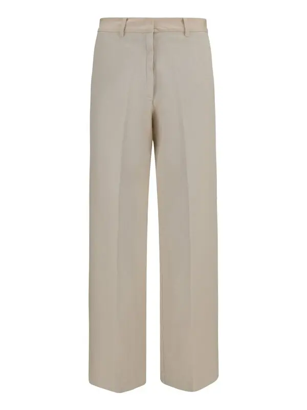 FORTE_FORTE Cotton Chino Pants - Beige