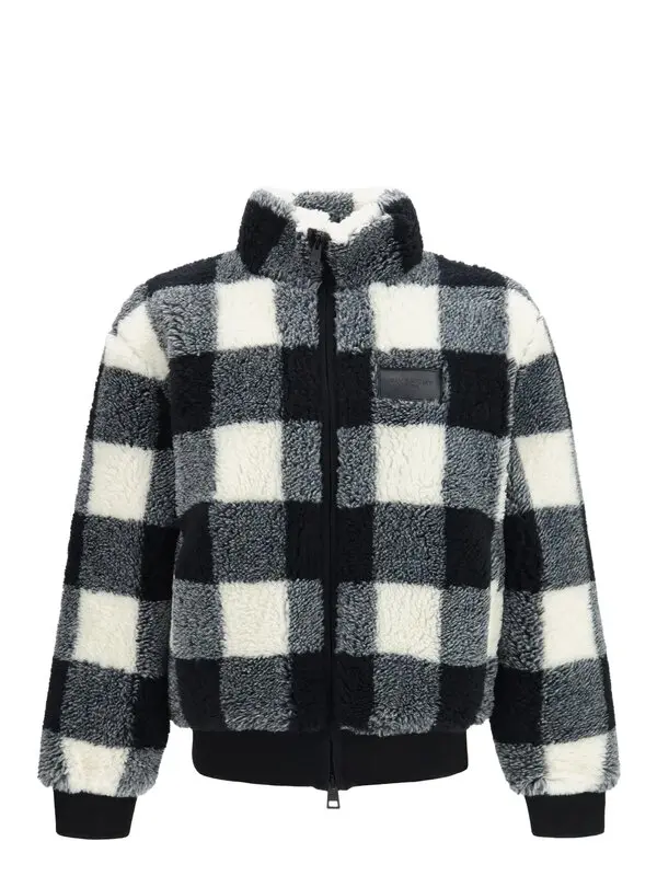 Givenchy Checked Wool-blend Teddy Jacket - Grey