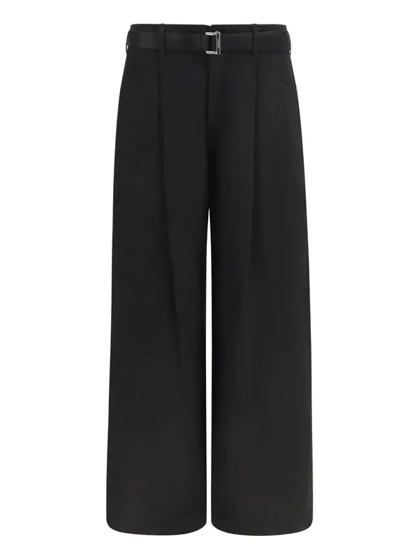 Sacai Cotton Chino Pants - Black