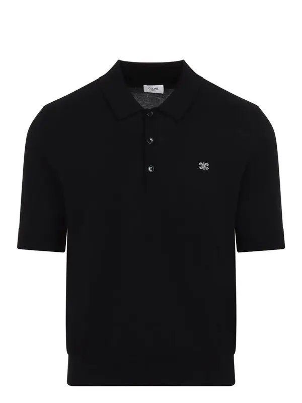 Celine Polo Sweater - Black