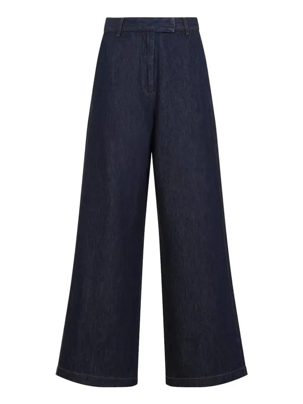 Dries Van Noten Wide-leg Denim Trousers - Blue