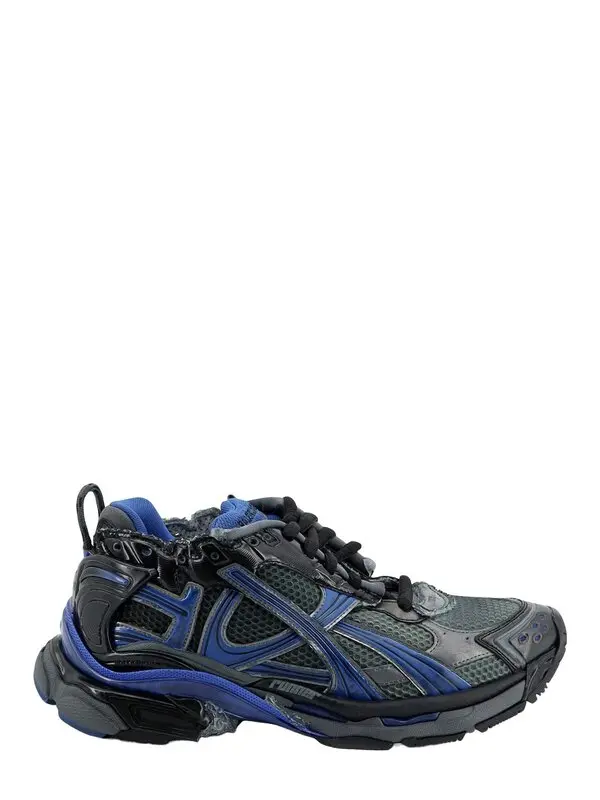 Balenciaga Runner Sneakers In Mesh With Contrasting Inserts - Multicolor