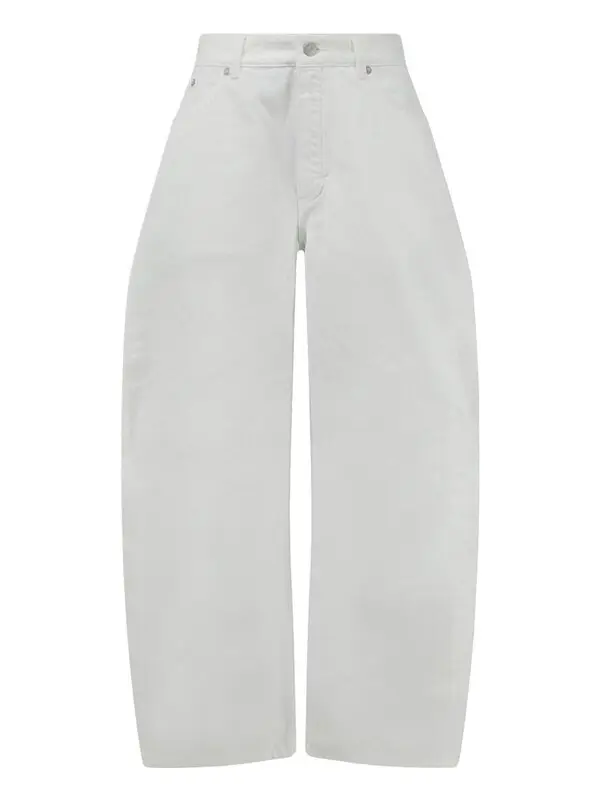 Alaïa White Denim Trousers - Multicolor