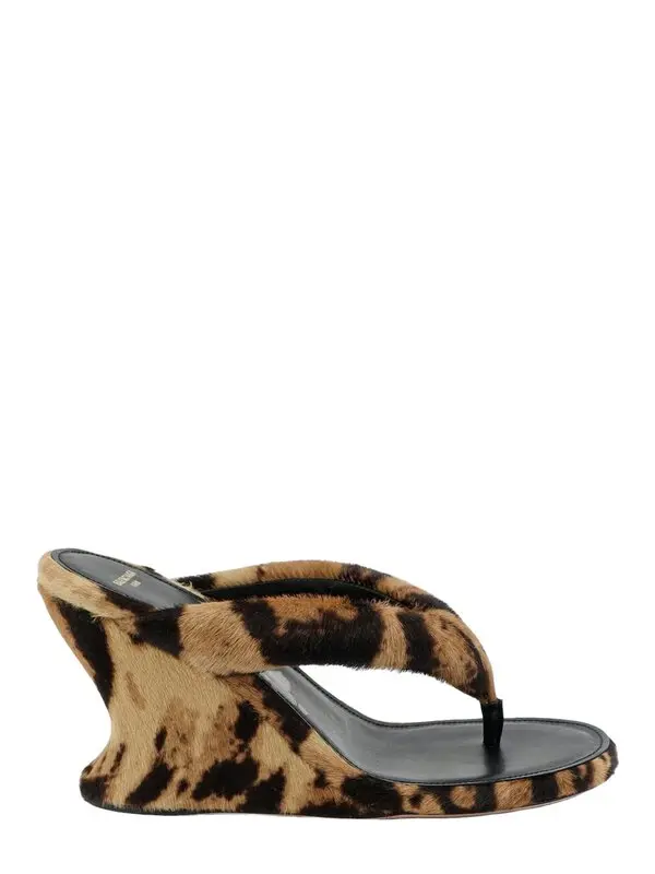 Balenciaga Gaeta Flip-flop Wedge Sandals - Multicolor