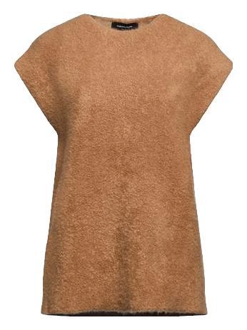 Fabiana Filippi Camel Cashmere, Viscose, Silk, Polyester, Elastane Sweater - Beige