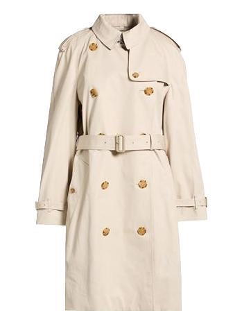 Burberry Cotton Trench Coat With Appliqués - Beige