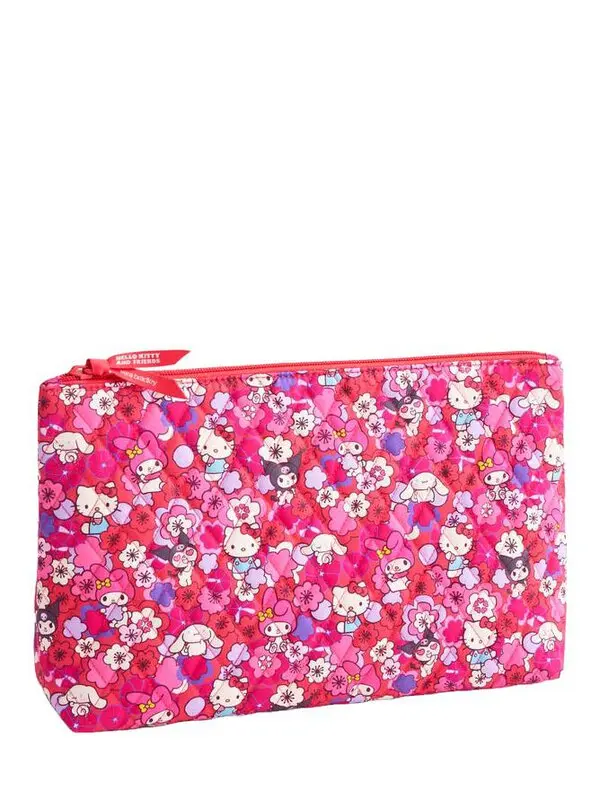 VERA BRADLEY Large Pouch In Hello Kitty Hello Floral - Pink
