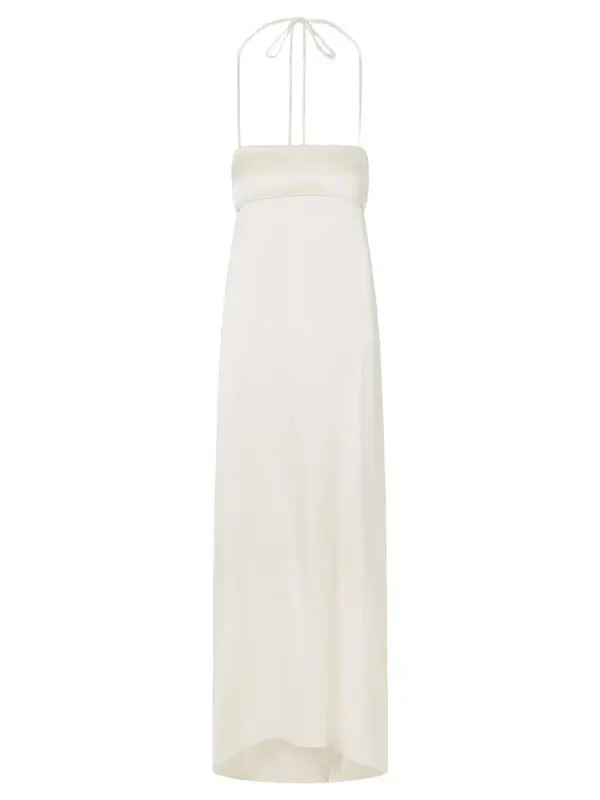 Sharon Wauchob Edita' Silk Maxi Dress - Cream